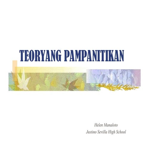 teoryang pampanitikan sa Junior High Filipino.ppt