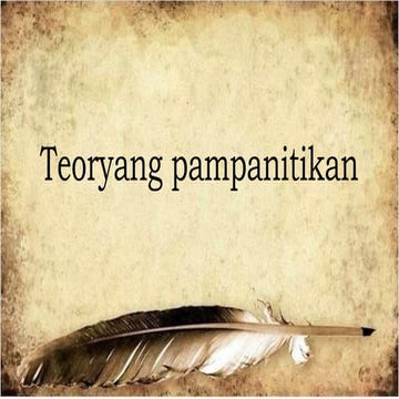 Mga Teoryang Pampanitikan | PPTX