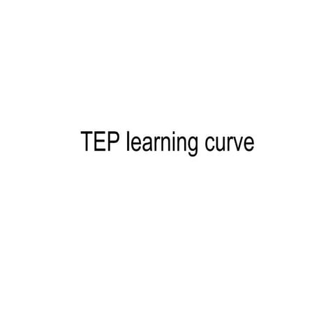TEP Learning Curve | PPT
