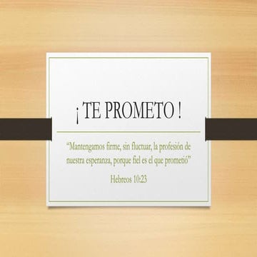 Te prometo ! | PPTX