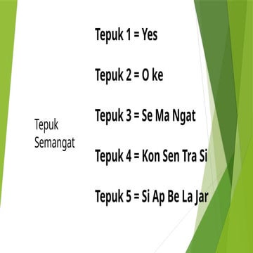 Tepuk tepuk untuk ice breaking anak anak | PPTX