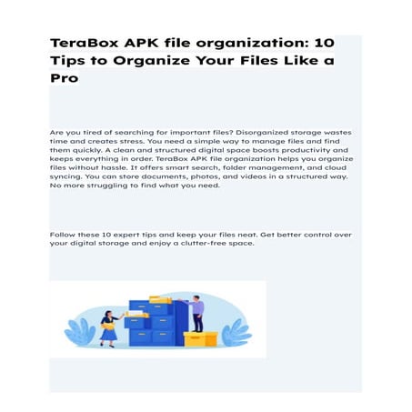TeraBox APK file organization_ 10 Tips to Organize Your Files Like a ...