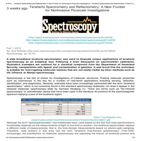 The potential of terahertz imaging for cancer diagnosis