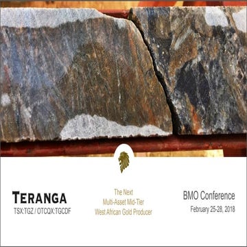 Teranga gold 1x1 presentation bmo 2018 | PPT