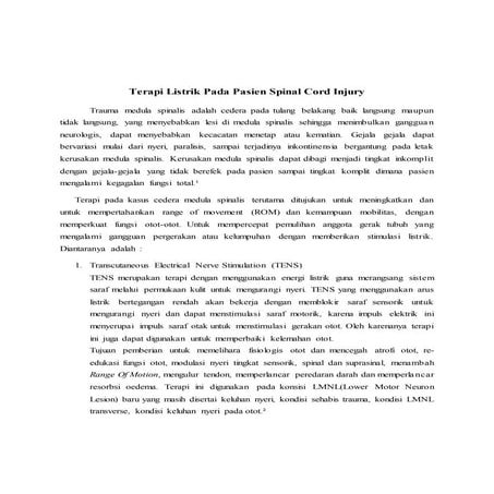 Materi Pembelajaran Fisioterapi Elektroterapi TENS | PPTX