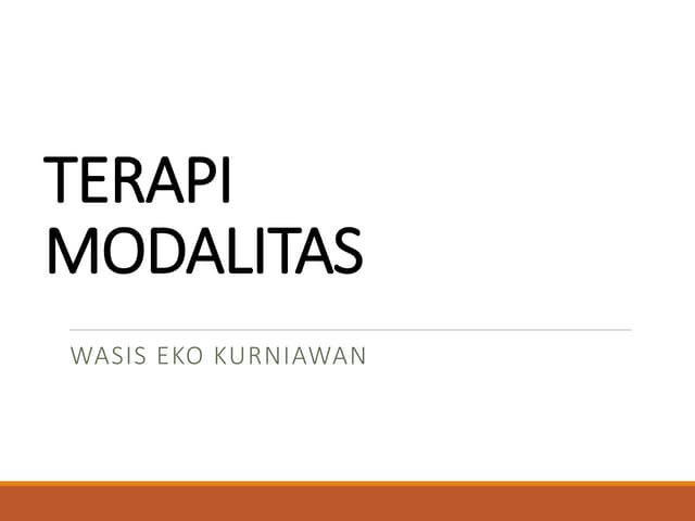 Terapi modalitas keperawatan jiwa | PDF