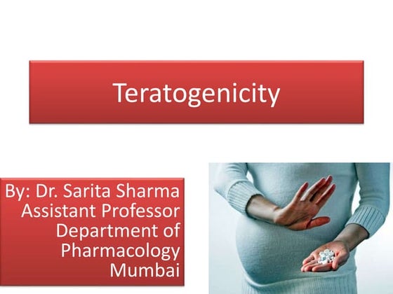 Teratogenecity | PPT
