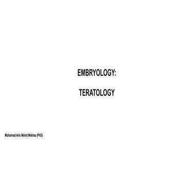 Teratology | PDF