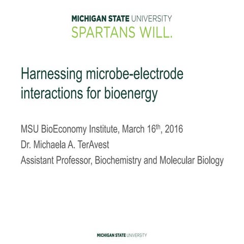 Harnessing Microbe-Electrode Interactions for Bioenergy | PDF