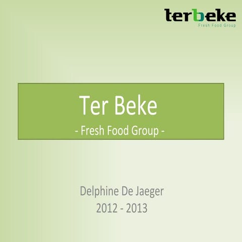 Ter beke financial analysis | PPT