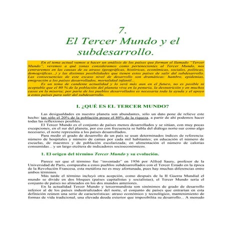 Tercer mundo | PDF