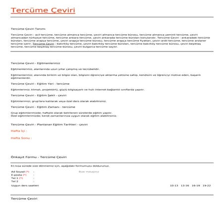Tercume ceviri | PDF