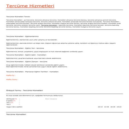 Tercume hizmetleri | PDF