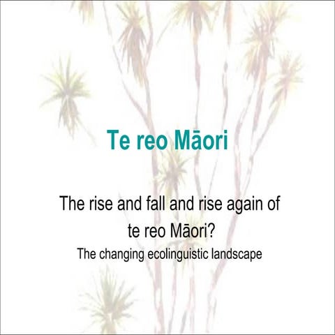 Te reo maaori 1 | PPT