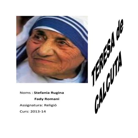 Teresa de calcuta | PPTX