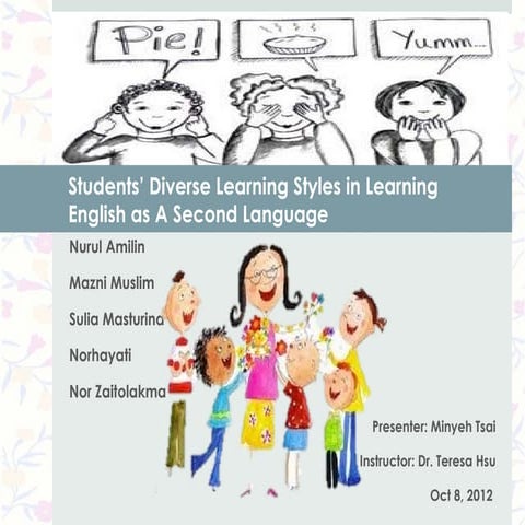 Students' diverse learning styles in learning English as a second ...