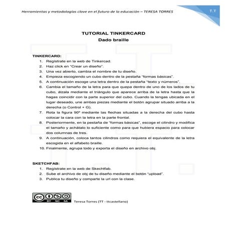 TT. Tutorial dado braille | PDF