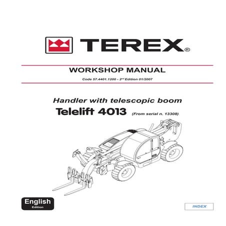 Terex Telelift 4013 Telescopic handler Service Repair Manual.pdf