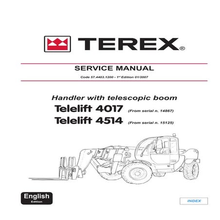 Terex Telelift 4017 Telescopic handler Service Repair Manual.pdf