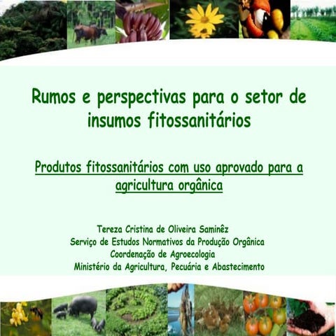 Tereza fitossanitários. workshop agricultura sustentável. 05.06.2012