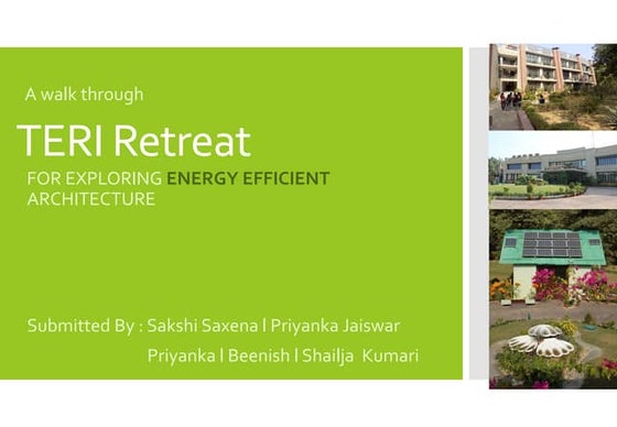 TERI -BANGLORE_Case study | PPTX | Indoor Environmental Quality | Home & Garden