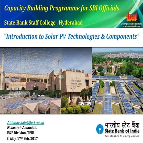 Solar PV and its components | PPT