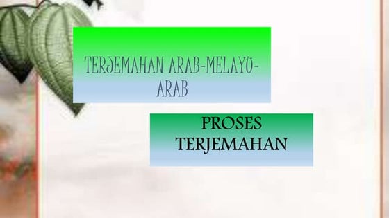 Jenis jenis terjemahan | PPT