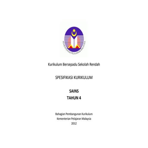 Terjemahan ppsmi tahun 4 sains dlm bm | PDF