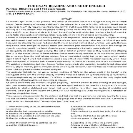 Term 1 fce exam final | DOC