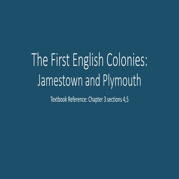 Unit 1 American Colonies | PPTX