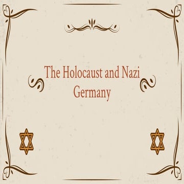 Term 1 Week 4 The Holocaust - Year 10 Modern History | PPTX