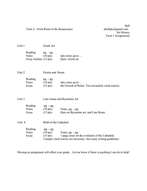 Term 4 Artist Listing | PDF