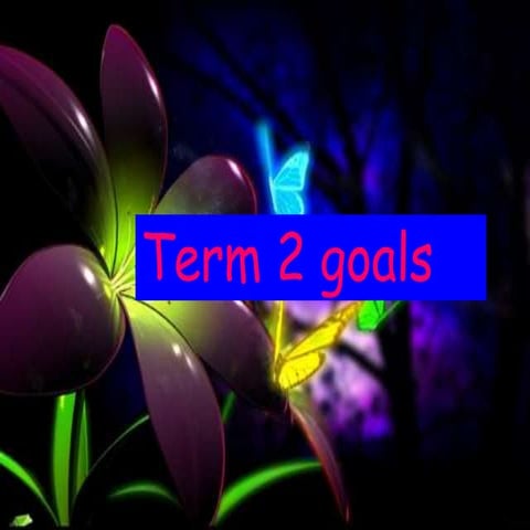 Goals term 2 | PPTX