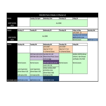 Term 2 wk 1 3 planner v3 | PPT | Free Download
