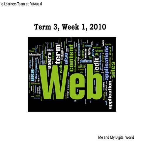Term 3, Week 1, 2010 | PPT