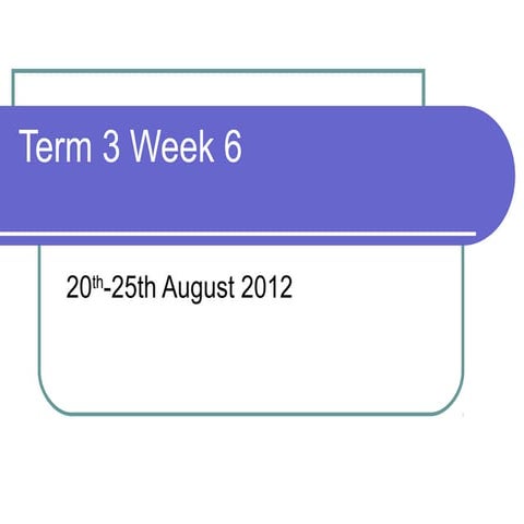Term 3 Week 8 | PPT
