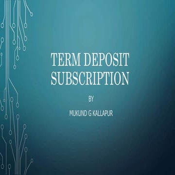 Term deposit subscription | PPTX