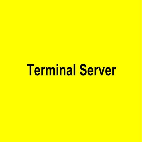 Terminal Server | PPT