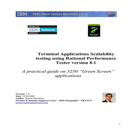 Ibm Iseries Terminal Based Performance Testing With Rational