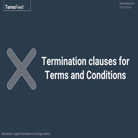 Termination Clause in Terms and Conditions | PDF