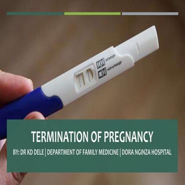 TERMINATION OF PREGNANCY by DR KD DELE | PPTX | Pregnancy ...