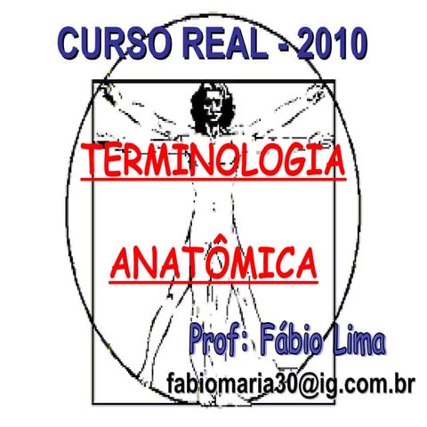Aula 01 introdução a anatomia - posição, planos, cortes e divisões do ...
