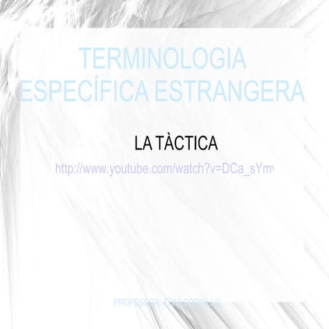 Terminologia EspecíFica Estrangera | PPT