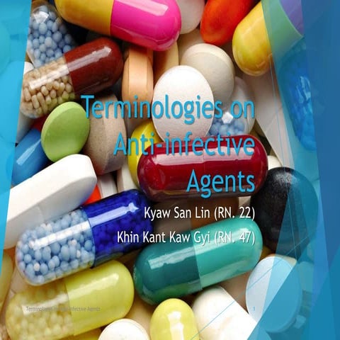 Terminologies On Anti Infective Agents Pptx
