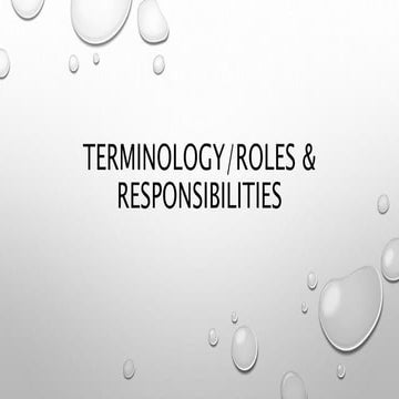Terminology | PPT