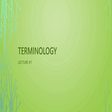 Terminology | PPTX