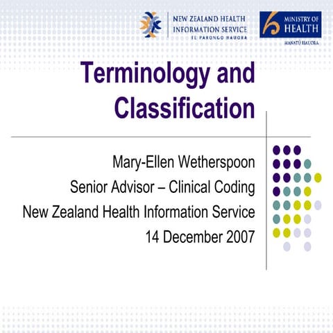Terminology and Classification | PPT