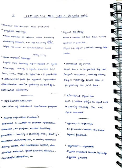 Terminology and Basic algorithms - Distributed systems : Notes | PDF Terminology and Basic algorithms - Distributed systems : Notes | PDF