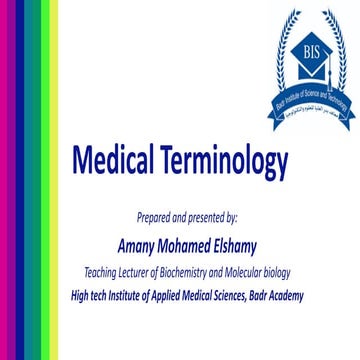 Terminology lect (1,2)_amany_mohamed_e_lshamy | PPT