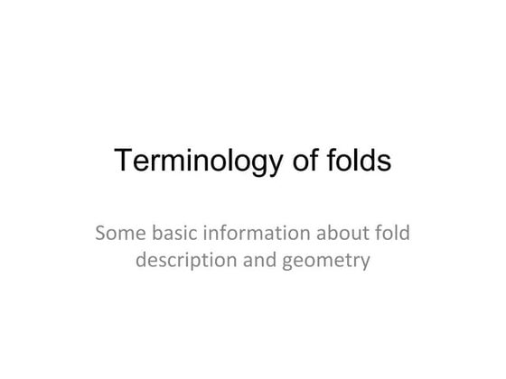 Folds | PDF | Geology | Science
